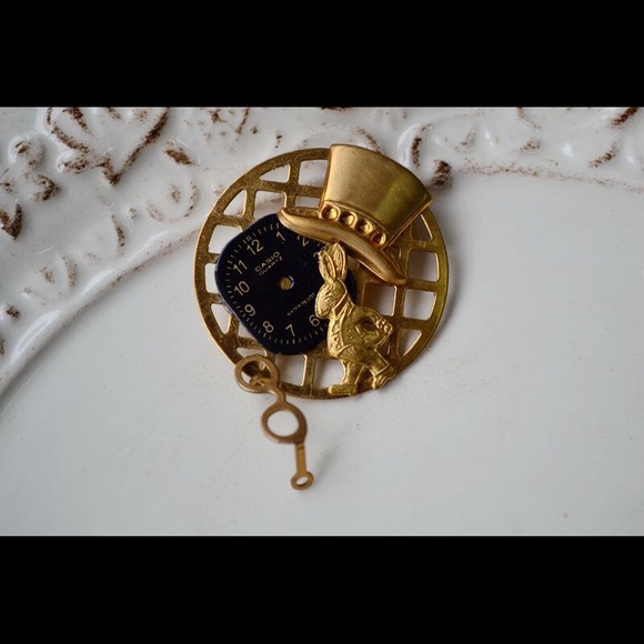 Jewelry | Alice In Wonderland White Rabbit Brooch | Poshmark